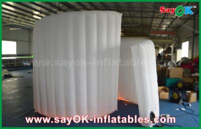 China Inflatable Party Photo Booth 210D Oxford Fabric White Spiral Wall 3ft Diameter 1 Year Warranty for sale
