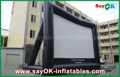 China Inflatable Cinema Screen 10m x 7m Projection Cloth Outdoor Movie Screen with CE Blower for sale
