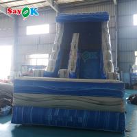 China Commercial Inflatable Water Slide Bouncy Castle 0.55mm PVC Outdoor Jumping House for sale