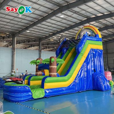 China Commercial Giant Inflatable Water Slide Bounce with Custom Logo Printing 2 Year Warranty for sale