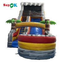 China Commercial Wet Dry Inflatable Slide 9x3.4x5.5m Fire Retardant Bouncer for Playground for sale