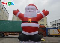 China 6m PVC Inflatable Christmas Santa Claus Yard Decoration with CE Blower for sale