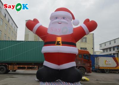 China 6m PVC Inflatable Christmas Santa Claus Yard Decoration with CE Blower for sale