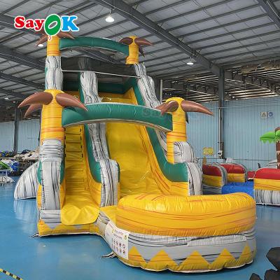 China Commercial Inflatable Water Slide Bouncer 0.55mm PVC Tarpaulin for Kids for sale