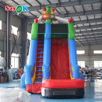 China Commercial Inflatable Slide 0.55mm PVC Tarpaulin Anti Ruptured Bouncer Slide for Amusement Park for sale