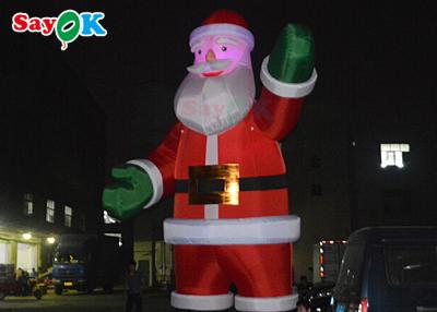 China 5m Christmas Inflatable Santa Blow Up Yard Decoration with LED Lights for Holiday for sale