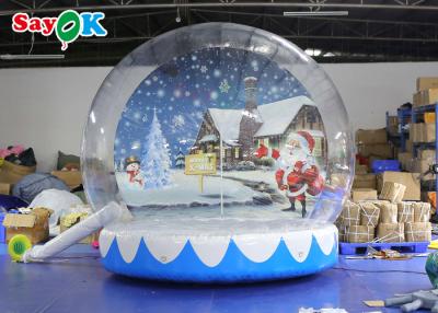 China Custom Inflatable Snow Globe Christmas Decoration 3m with Blower CE SGS for sale