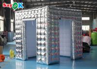 China Inflatable Photo Booth Backdrop Wall 2.5m with LED Lights Remote Control for Party Events for sale