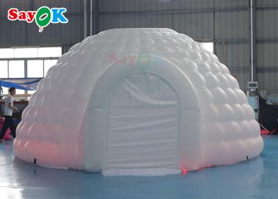 China Inflatable Igloo Tent 8ft Diameter 210D Oxford Fabric LED Dome for Party Events for sale