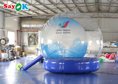 China Giant Inflatable Snow Globe 3m Christmas Holiday Decorations for Outdoor Advertising for sale