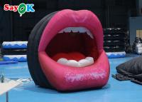 China Custom Inflatable Mouth Lip Model PVC Tarpaulin Decoration for Pub Music Party for sale