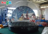 China Christmas Snow Globe Crystal Ball Inflatable Bubble Tent Background Printing for sale