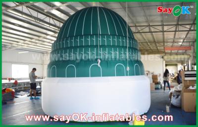 China Custom Inflatable Islam Masjid Temple Advertising Shape with All Side Logo Printing 4m DIA for sale