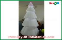China Custom Inflatable Christmas Tree 16 Color LED Light Outdoor Holiday Decoration 210T Polyester for sale