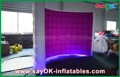 China Inflatable Photo Booth with LED Wall 2.5x2.5x2.5m Oxford Cloth for Party Wedding Event for sale