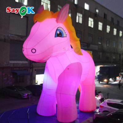 China Customized 10m Inflatable Unicorn Balloon Advertising Model Cartoon Character with CE Blower for sale