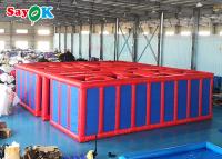 China 9m x 9m CE Certified Inflatable Obstacle Course Maze - 3 Year Warranty Commercial Grade PVC for sale