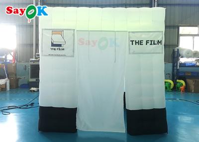 China Inflatable Photo Booth Tent 2.5x2.5x2.5m with LED Light CE SGS Oxford Cloth for sale