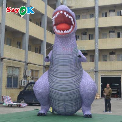 China Inflatable T-Rex Dinosaur 5m Tall Oxford Cloth Christmas Advertisement Model for sale
