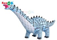 China Giant Green Inflatable Dinosaur Model 1.8x12.8m for Party Advertising Events for sale