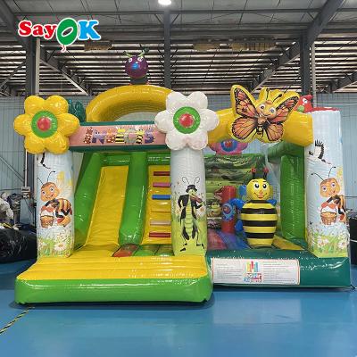 China Insect Paradise Inflatable Bounce Slide Combo Jumping Castle 0.55mm PVC for Amusement Park for sale