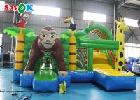 China 0.55mm PVC Inflatable Bounce Slide Jumping House Fire Retardant Custom Size for sale