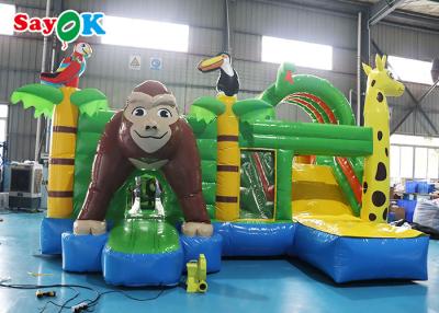 China 0.55mm PVC Inflatable Bounce Slide Jumping House Fire Retardant Custom Size for sale