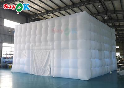 China Inflatable Marquee Tent 8x8x5m with LED Lights Outdoor Event Tent for Party Wedding for sale