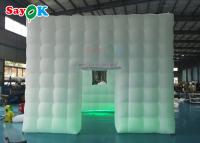 China Custom Inflatable Cube Tent 3x3m LED Oxford Square Party Marquee for Exhibition for sale