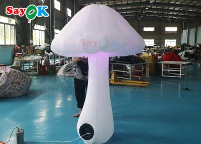China Full Printing Color Giant Inflatable Mushroom Decoration 2mH with Blower for sale