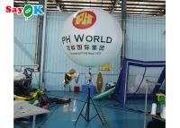 China LED Bracket Floor Inflatable Balloon Interactive Decoration Light Event Luminous Ball Advertising for sale