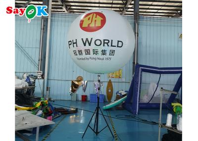 China LED Bracket Floor Inflatable Balloon Interactive Decoration Light Event Luminous Ball Advertising for sale