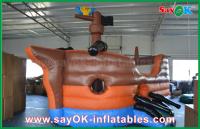 China Commercial Grade 0.55mm PVC Inflatable Bouncer Slide Castle 4x4x3.5m Corsair Ship Shape for Kids Play for sale