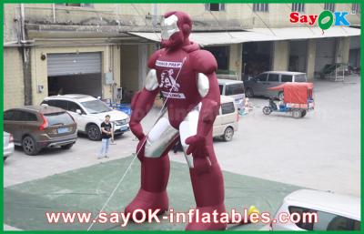 China Custom Inflatable Cartoon Character Hero 2m High Durable 210D Oxford for Event for sale