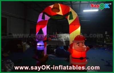 China Custom Inflatable Arch 6x3m with LED Light for Events and Advertising for sale
