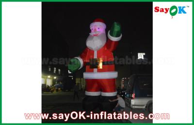 China Inflatable Air Dancer Santa Claus 6m Tall Red Color for Event Decoration for sale