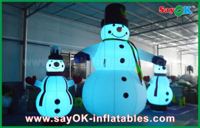 China Oxford Cloth Inflatable Giant Christmas Snowman 5M Holiday Party Decoration for sale