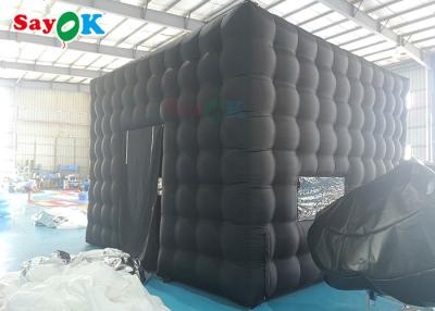China Inflatable Cube Tent Marquee Party Camping LED Tent with Blower 3x3m Custom for sale