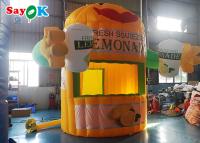 China Oxford Inflatable Lemonade Booth 3x3x4m Portable Air Tent for Drink Promotion for sale