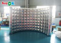 China White LED Inflatable Photo Booth Wall 3x1.5x2.3m for Weddings Events Advertising for sale