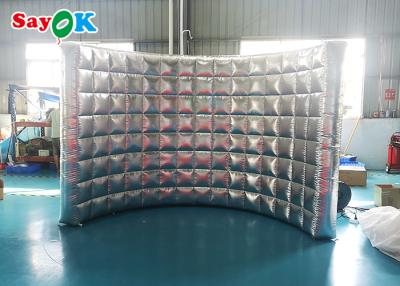 China White LED Inflatable Photo Booth Wall 3x1.5x2.3m for Weddings Events Advertising for sale