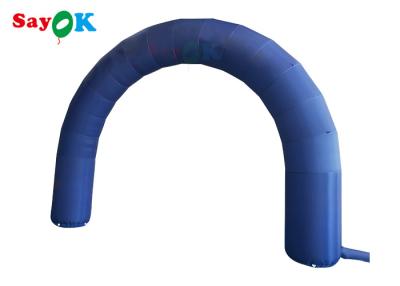 China Blue Inflatable Arch 6m Waterproof Oxford Cloth for Advertising Events Grand Opening for sale