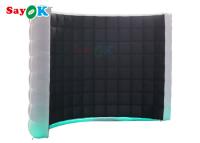 China 210D Oxford Cloth LED Inflatable Photo Booth Wall 3x1.5x2.3m for Events for sale