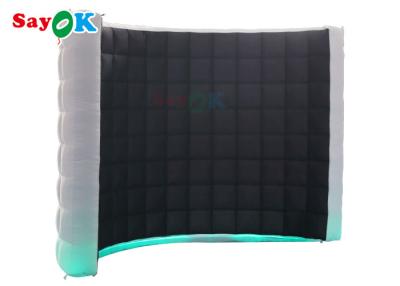 China 210D Oxford Cloth LED Inflatable Photo Booth Wall 3x1.5x2.3m for Events for sale