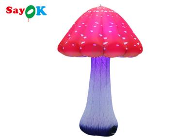 China 2.5m Inflatable Mushroom with LED Lights 16 Colors Remote Control for Event Decoration for sale