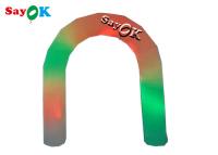 China LED Inflatable Arch 2.5m Diameter Oxford Cloth for Party Events Race Advertising Logo Printing for sale
