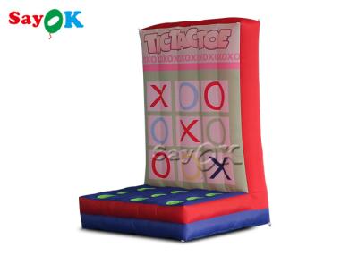 China Fire Proof Inflatable Tic Tac Toe Game 1.5x1.2x2mH PVC Carnival Sports Toy for sale