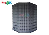 China Black PVC Coated Inflatable 360 Photo Booth Enclosure 2.5m x 2.5m x 2.5m for sale