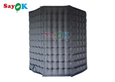 China Black PVC Coated Inflatable 360 Photo Booth Enclosure 2.5m x 2.5m x 2.5m for sale