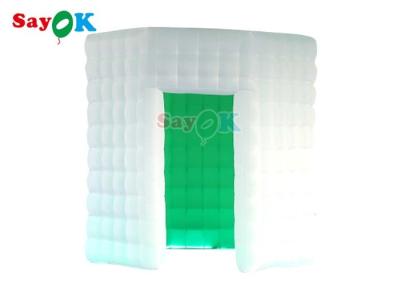 China Inflatable Oval Photo Booth 2.5m with LED Lights and Air Blower for Events for sale